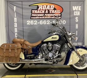 2017 Indian Motorcycle Chief Vintage Springfield Blue Over Ivory Cream ...