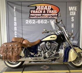 2017 Indian Motorcycle Chief Vintage Springfield Blue Over Ivory Cream ...