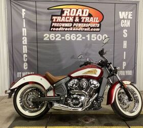 2019 Indian Motorcycle Scout Icon Series Ruby Metallic over White For ...