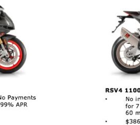 Aprilia Open House Promotion on 2018 & 2019 Models | Motorcycle.com